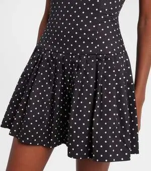 SAME Polka-dot Cotton Poplin Minidress