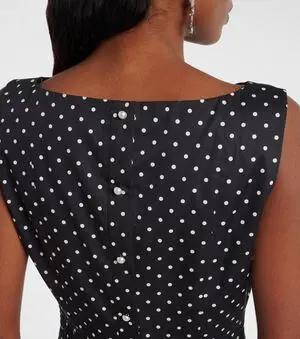 SAME Polka-dot Cotton Poplin Minidress
