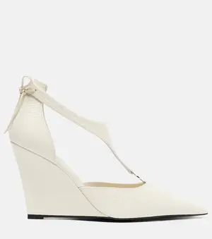 Coperni Leather Wedge Pumps
