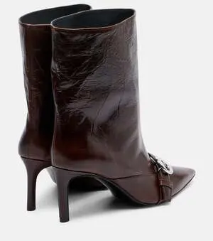 Coperni Belted Leather Ankle Boots
