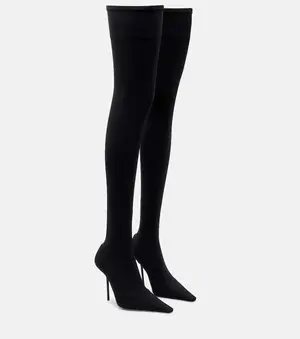 Women's Open Toe Thigh High Boots