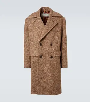 Dries Van Noten Double-breasted Wool-blend Coat