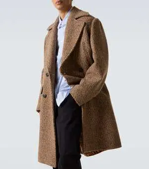 Dries Van Noten Double-breasted Wool-blend Coat