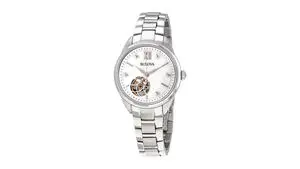 Bulova Automatic Diamond Watch - Stainless Steel