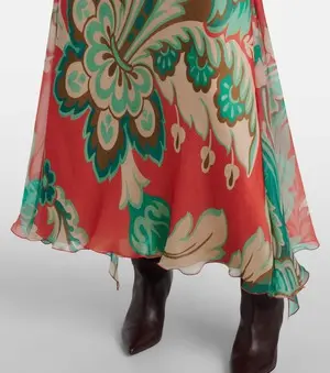Etro Printed Silk Maxi Dress
