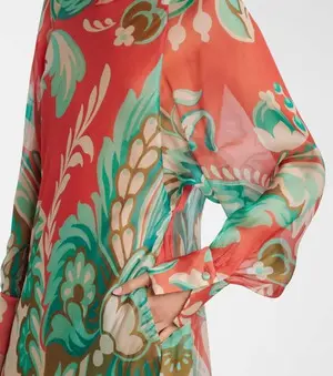 Etro Printed Silk Maxi Dress