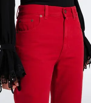 Chloé High-rise Slim Jeans - Red
