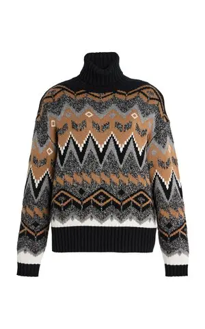 Bogner Raegan Jacquard Knit Turtleneck Pullover