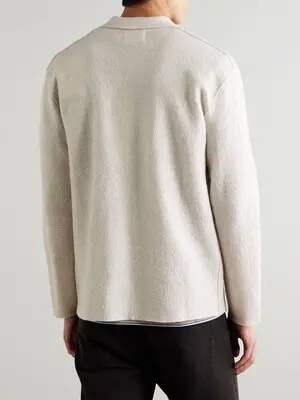 Nn07 Jonas 6398 Brushed Merino Wool Overshirt - Neutrals