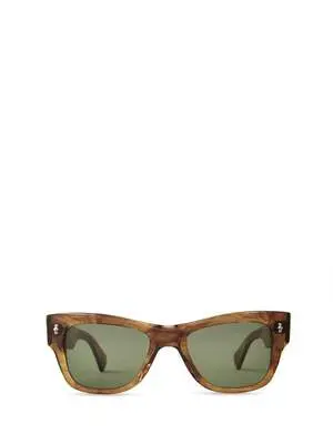 MR. LEIGHT Square Frame Sunglasses - Marbled Rye-white Gold