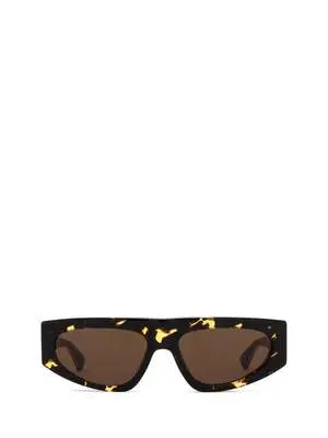 Bottega Veneta Acetate Square Frame Sunglasses - Brown