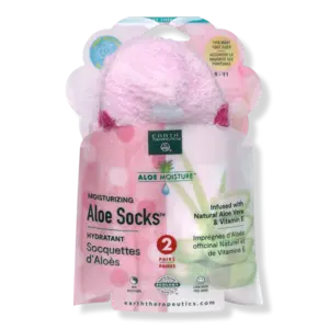 EARTH THERAPEUTICS Aloe Moisture Socks 2-pack - One-color