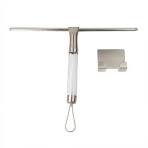ZADRO Shower Squeegee With Hanging Loop And Wall Mount - Clear