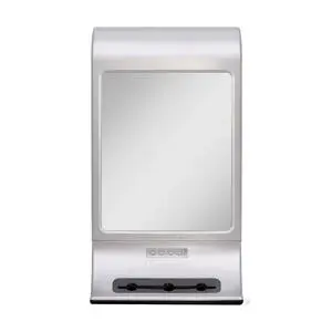 ZADRO Led Lighted Fogless Shower Mirror With Suction Cup & Holder - Silver