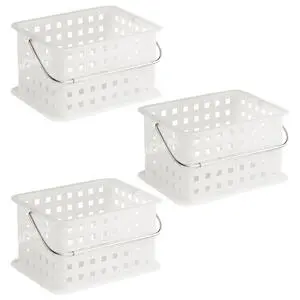 IDESIGN Medium Stackable Shower Caddy Basket - One-color