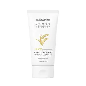 THANK YOU FARMER Rice Pure Clay Mask To Foam Cleanser - One-color
