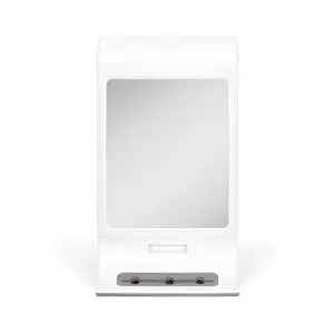 ZADRO Led Lighted Fogless Shower Mirror With Suction Cup & Holder - White
