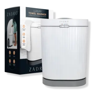 ZADRO Fluted Towel Warmer - White/gray