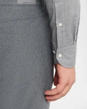 Peter Millar Performance Flannel Pants - Charcoal