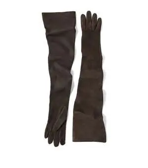 Brunello Cucinelli Suede Gloves - Brown