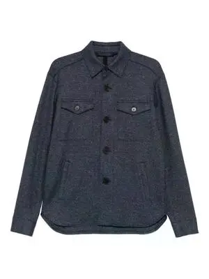 Harris Wharf London Buttoned Shirt Jacket
