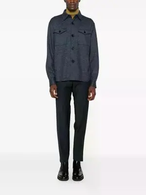 Harris Wharf London Buttoned Shirt Jacket