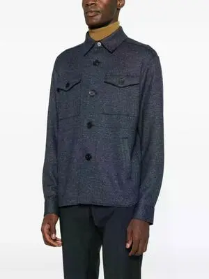 Harris Wharf London Buttoned Shirt Jacket