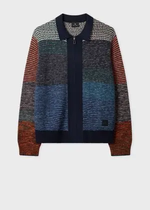 Paul Smith Colour-block Zip-through Cardigan