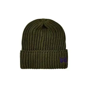 Needles Merino Wool Watch Cap Green