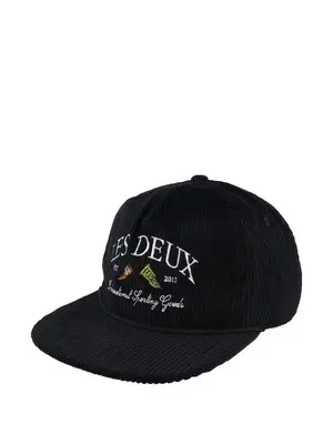 LES DEUX Velvet Ivy League Cap - Black
