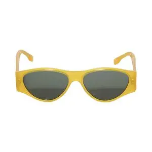 Fendi Ff Square Frame Sunglasses - Yellow