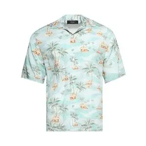 Amiri Repeat Palm Camp Shirt - Multicolor