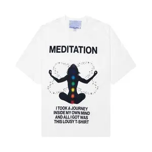 JUNGLES Meditation Short-sleeve Tee - White