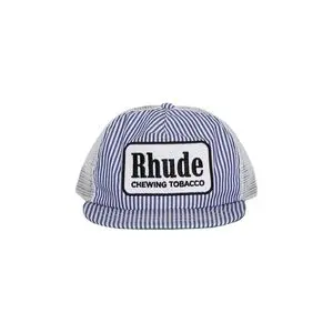 Rhude Striped Trucker Cap - Blue