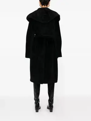 Tagliatore Hooded Belted Coat