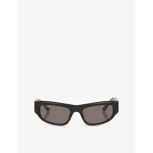 Balenciaga Rectangle Frame Sunglasses - Black