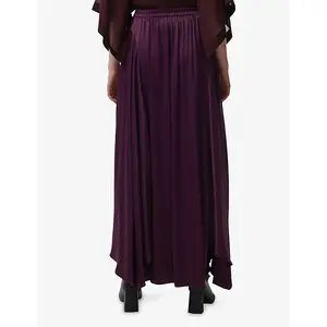 LEEM Panelled Woven Maxi Skirt
