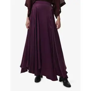 LEEM Panelled Woven Maxi Skirt