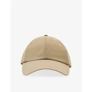 REISS Brand-embroidered Cap - Mushroom Brown