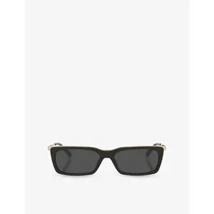 Saint Laurent Sl 766 Rectangle-frame Sunglasses - Black