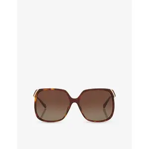 Chloé Ch0286s Square-frame Sunglasses - Brown