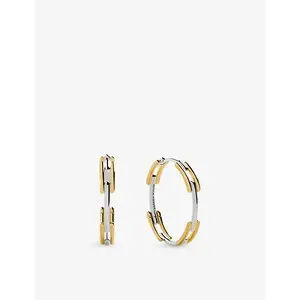 Monica Vinader Signature Link Hoop Earrings - Gold