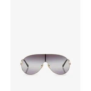 Chloé Pilot-frame Metal Sunglasses - Gold
