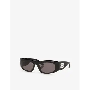 Balenciaga Bb0395s Rectangle-frame Sunglasses