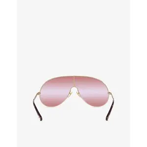 Chloé Pilot-frame Metal Sunglasses