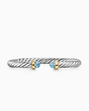 David Yurman Cable Flex Bracelet - Blue Topaz
