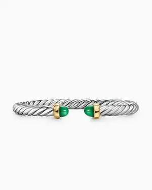 David Yurman Cable Flex Bracelet - Green Onyx
