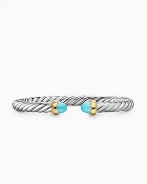 David Yurman David Yurman Cable Flex Bracelet With Gemstone Reconstituted Turquoise