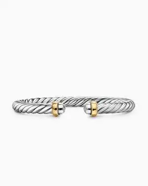 David Yurman David Yurman Cable Flex Bracelet With Gemstone Sterling Silver/14k Yellow Gold