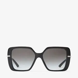 JIMMY CHOO Pati Square Sunglasses - Black